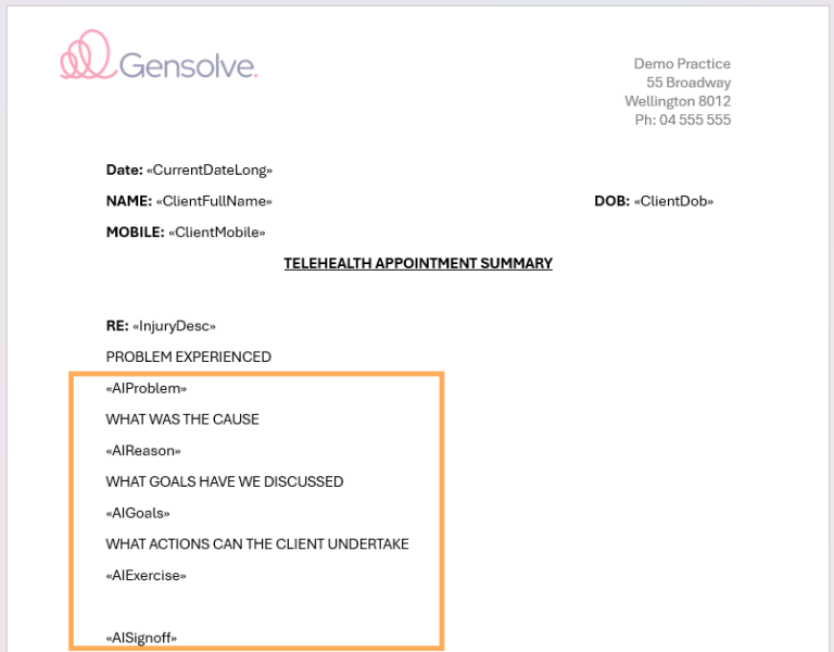 Gensolve Practice Manager New Zealand - 7.15 Release